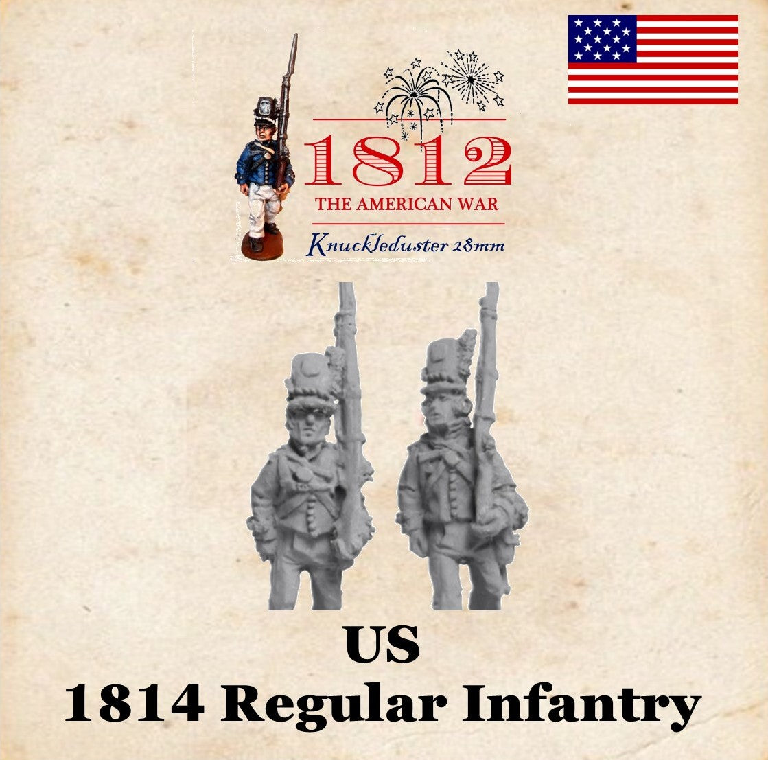 US Regular Infantry in Full 1814 Uniform – KnuckledusterMiniatures