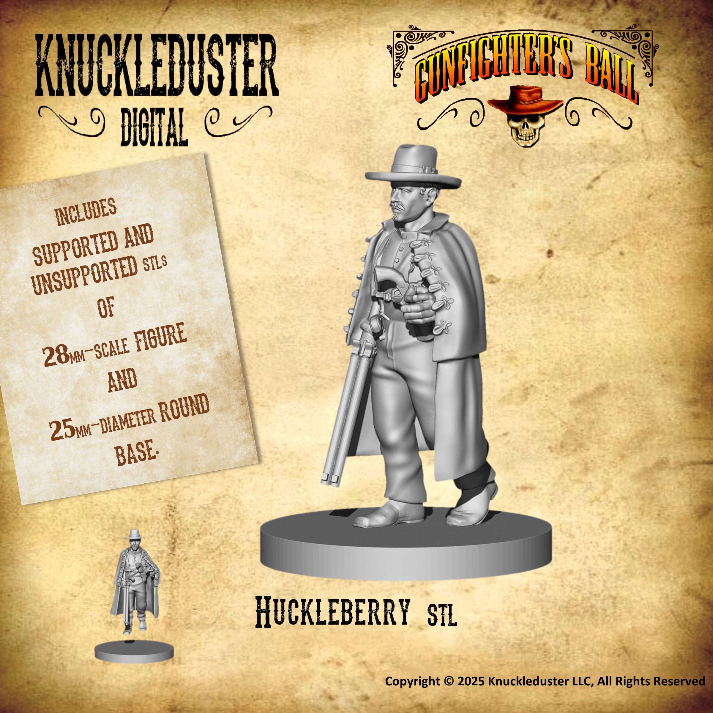 Huckleberry (STL) – KnuckledusterMiniatures